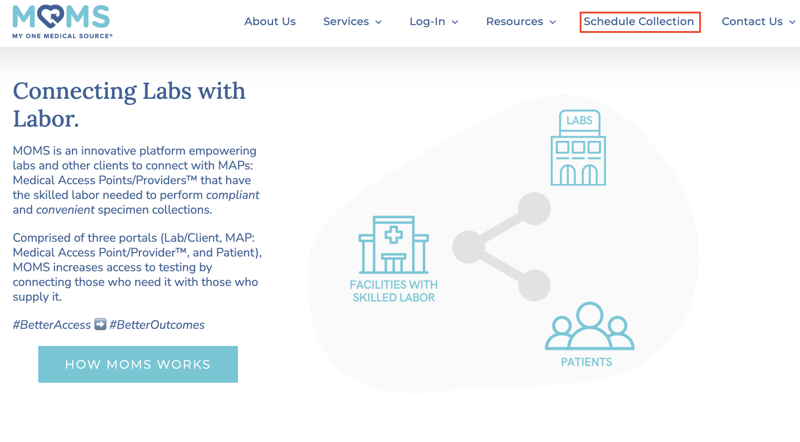 How do I schedule an appointment through MOMS?